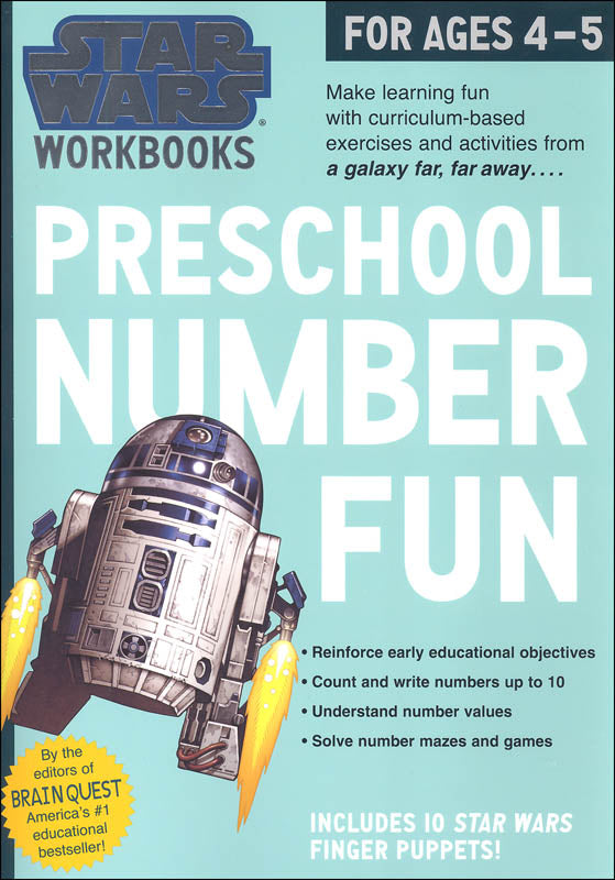 Preschool Number Fun Workbook, Star Wars – Lincraft New Zealand