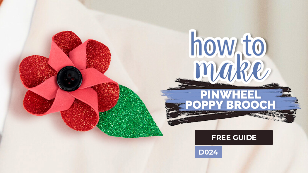 D024 Pinwheel Poppy Brooch – Lincraft New Zealand