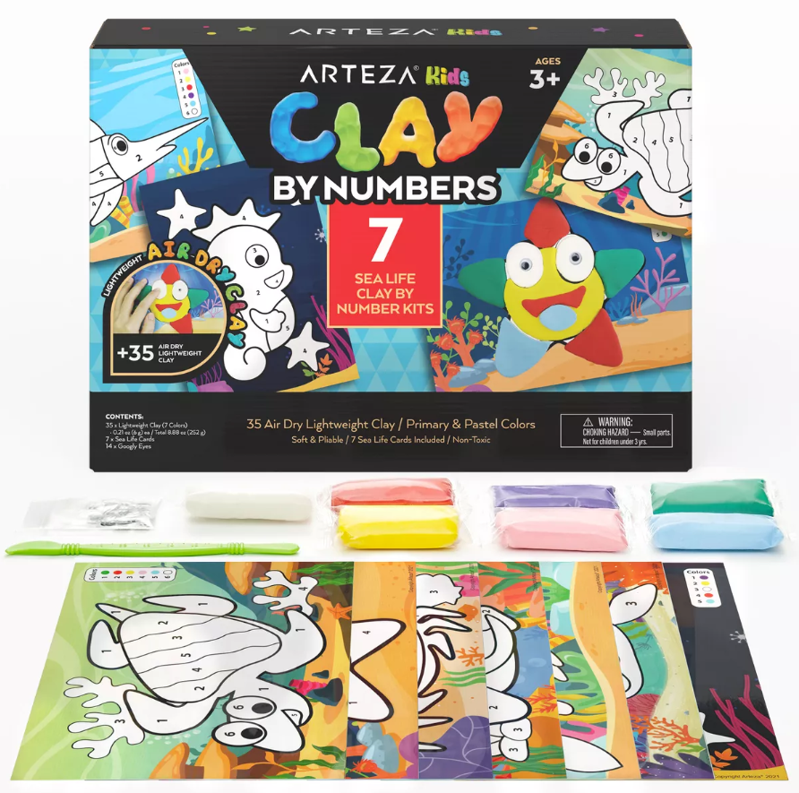 Arteza Clay Number Set, Sea Life Assorted Color – Lincraft New Zealand