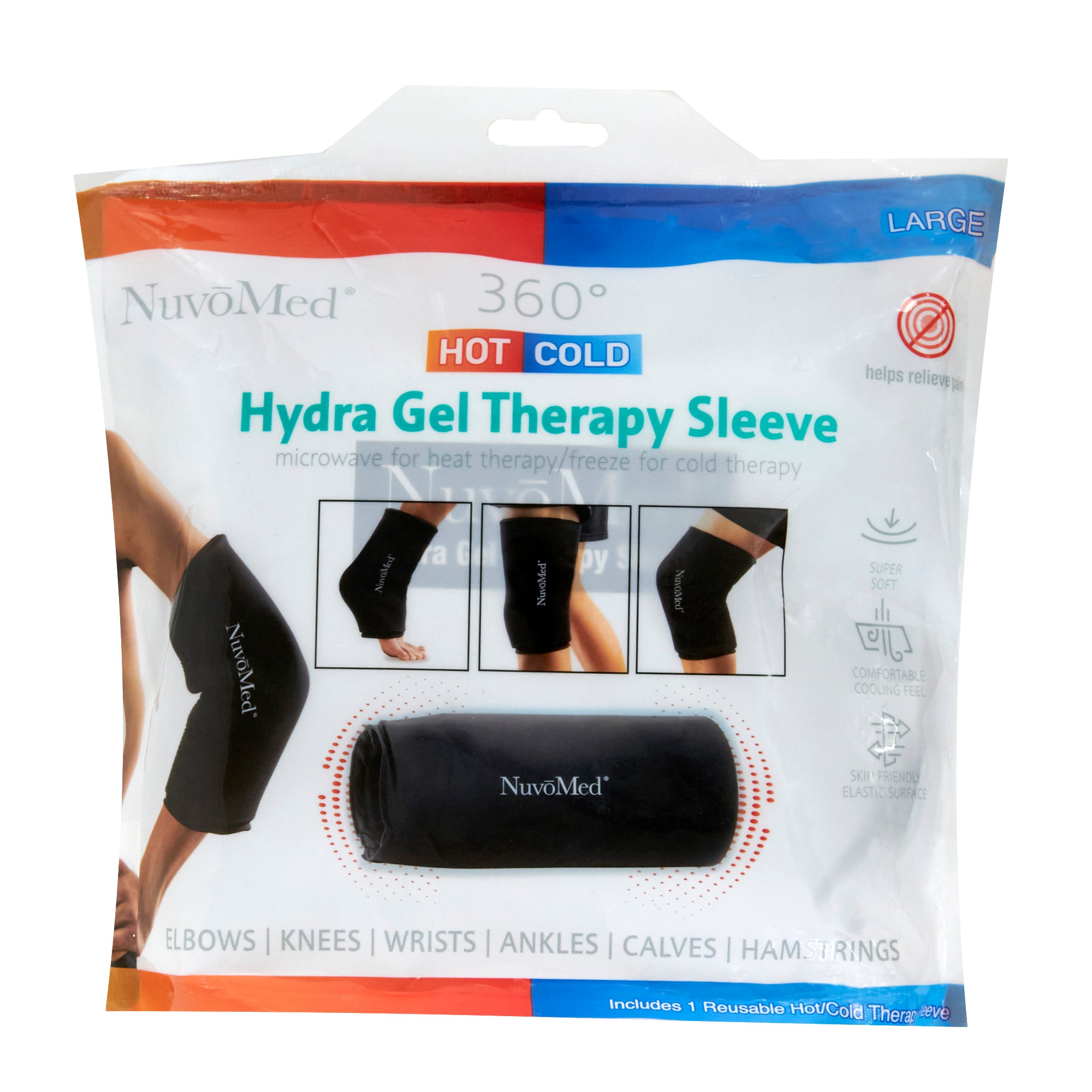 Reusable Hot/Cold Hydra Gel Compression Therapy Sleeve - Large ...