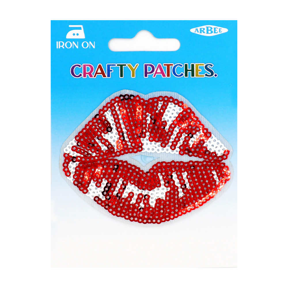 Arbee Sabrina Sequin Lips Crafty Patch 1pc – Lincraft New Zealand