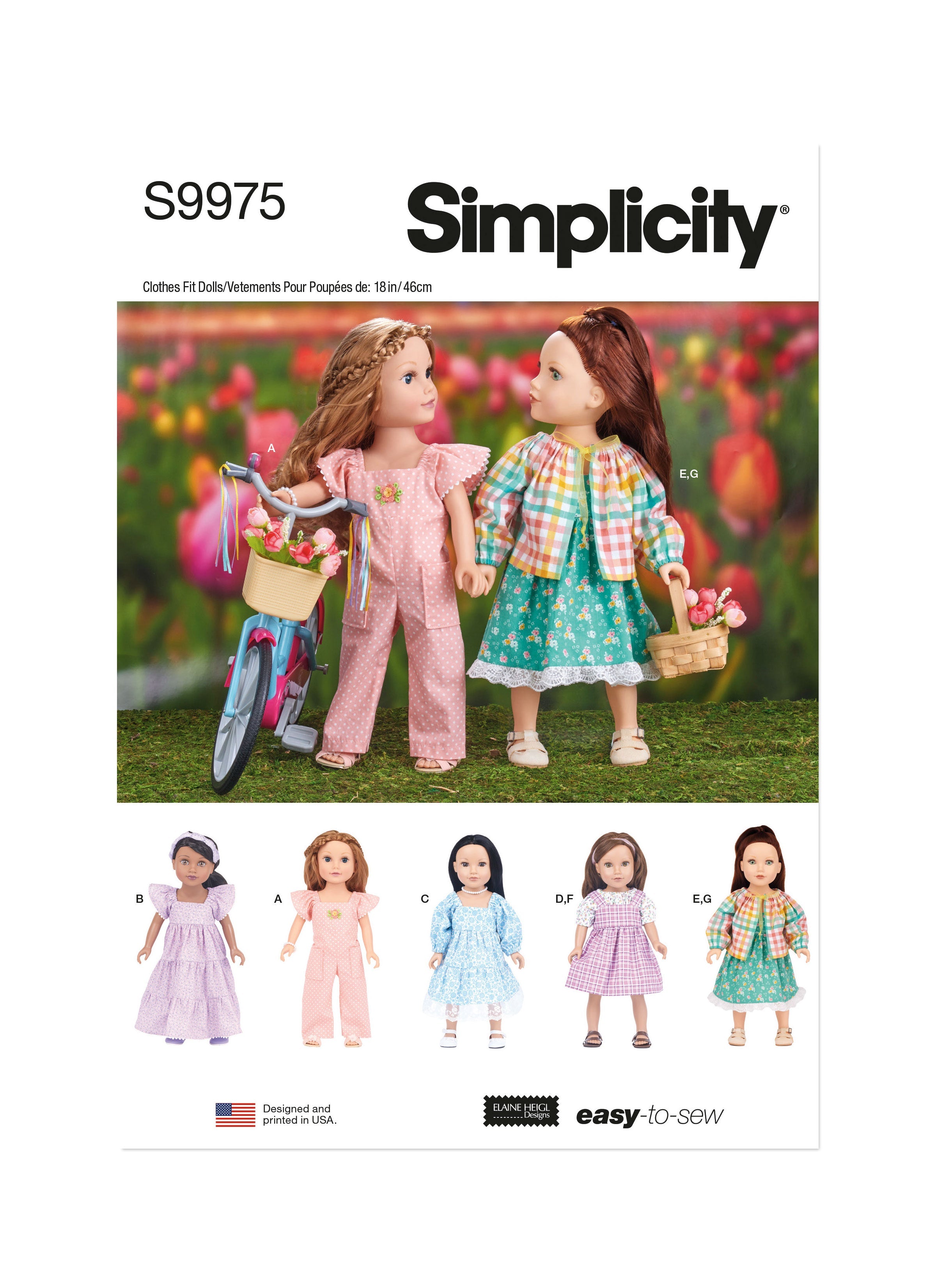 Simplicity Pattern 9975 Doll Clothes – Lincraft New Zealand