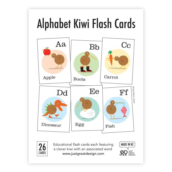 JGD Alphabet Kiwi Flash Cards – Lincraft New Zealand