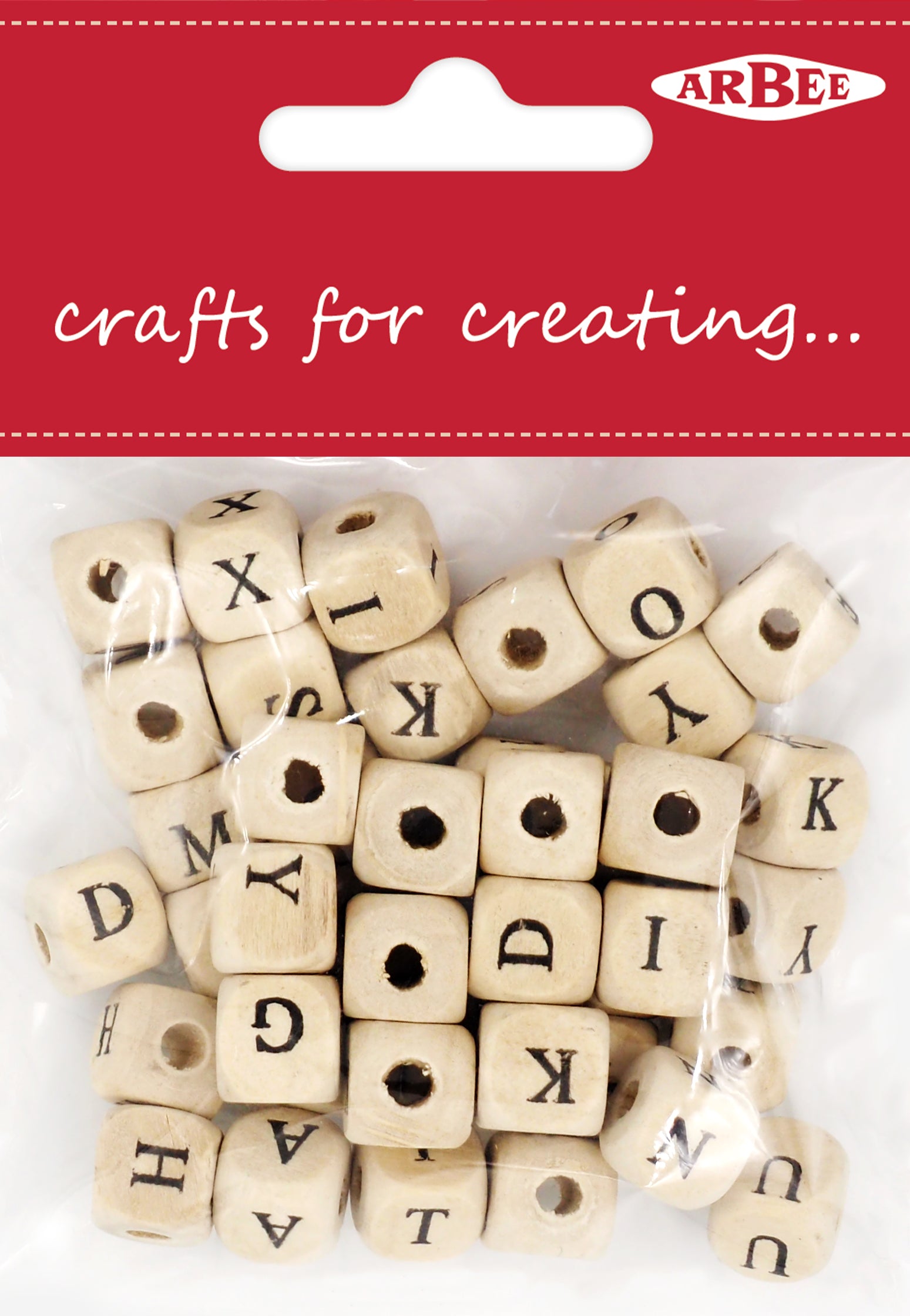 Arbee Alphabet Cube Bead, Natural- 20g – Lincraft New Zealand