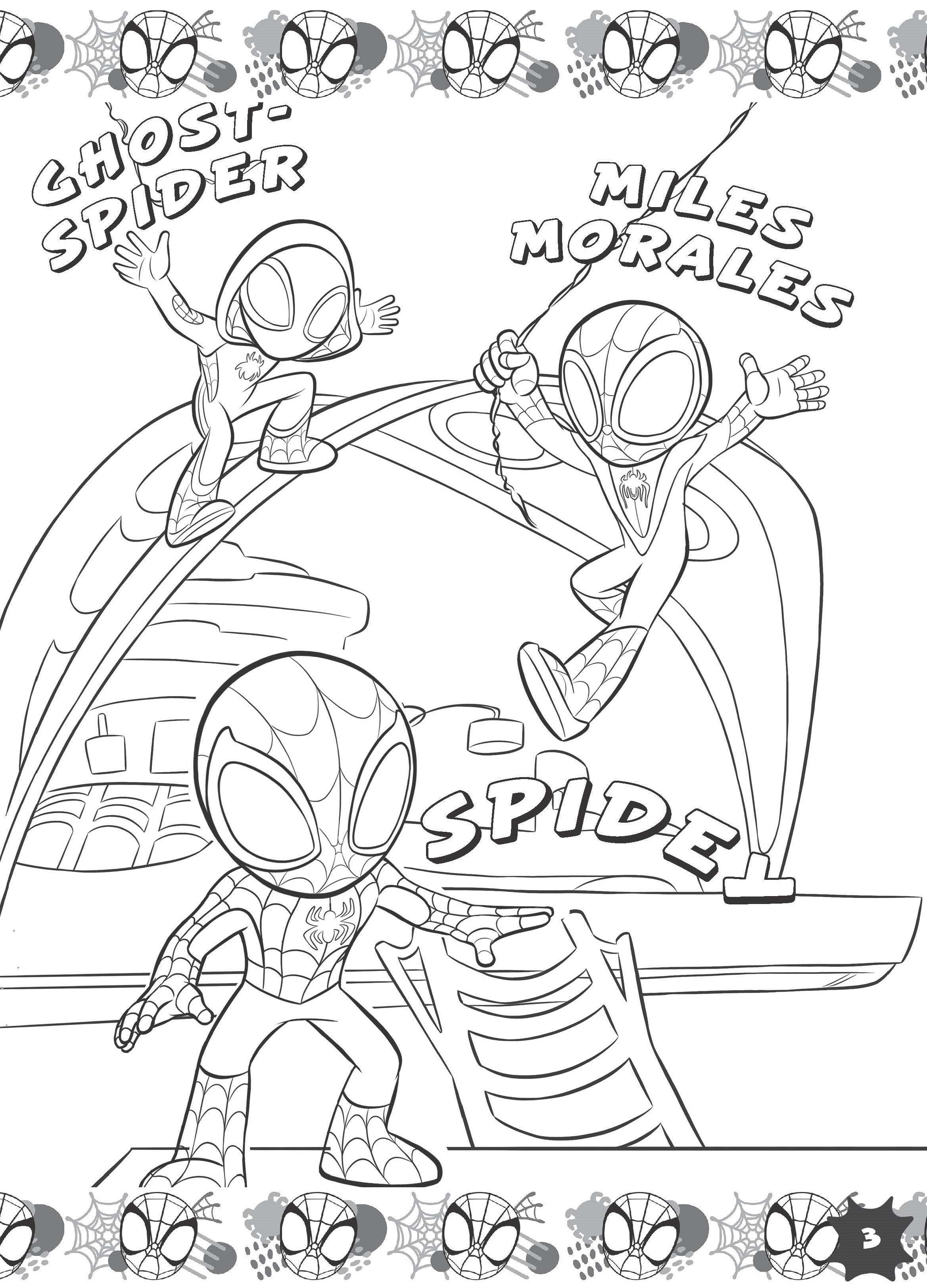 spidergirl coloring pages