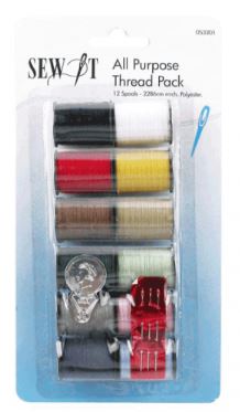 Sew In All Purpose Thread Pack- 12 Spools – Lincraft New Zealand