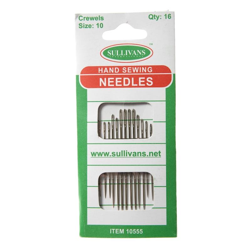 Hand Sewing Needles, Crewel Size 10- 16pk – Lincraft New Zealand