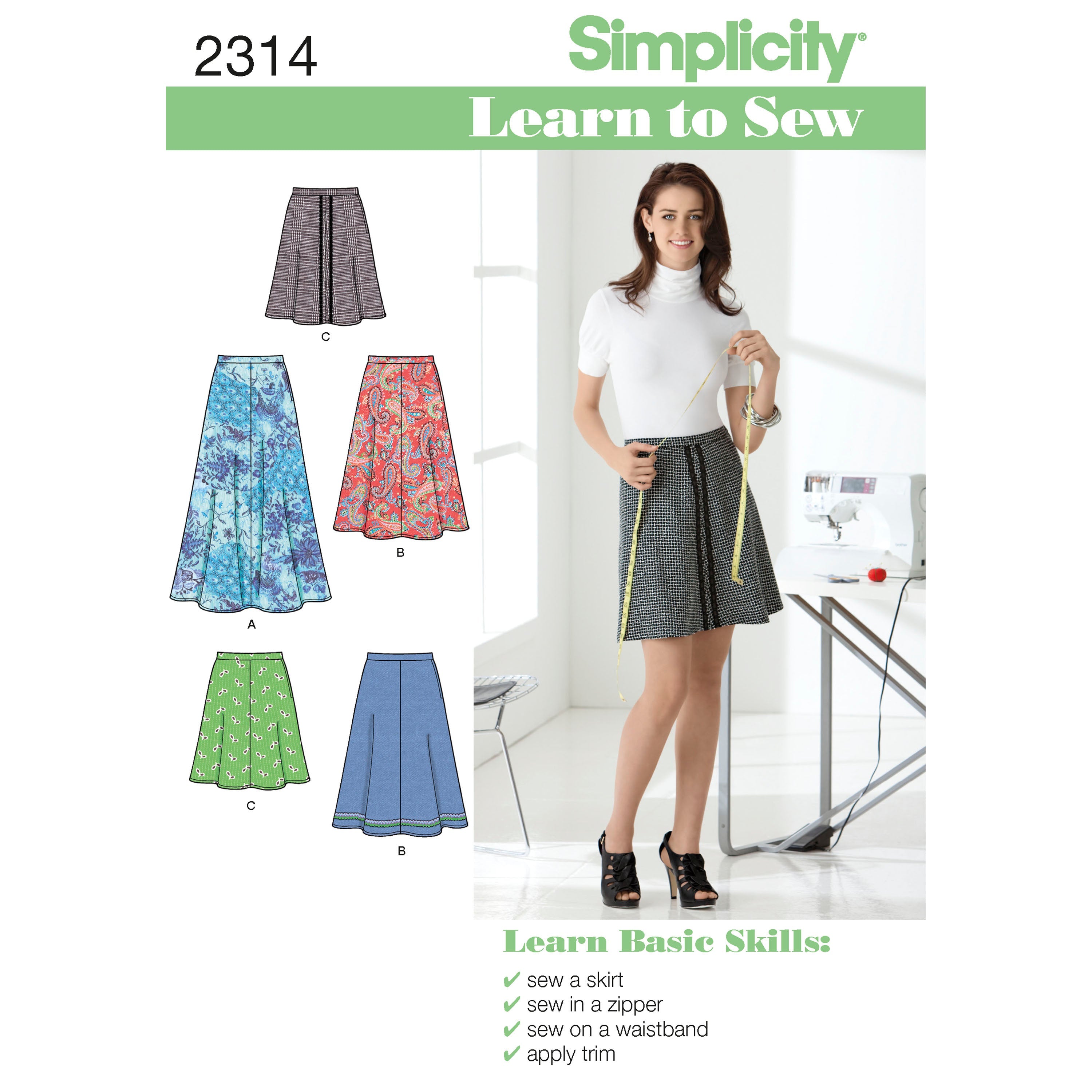 Simplicity Pattern 2314 Women's Skirts – Lincraft New Zealand