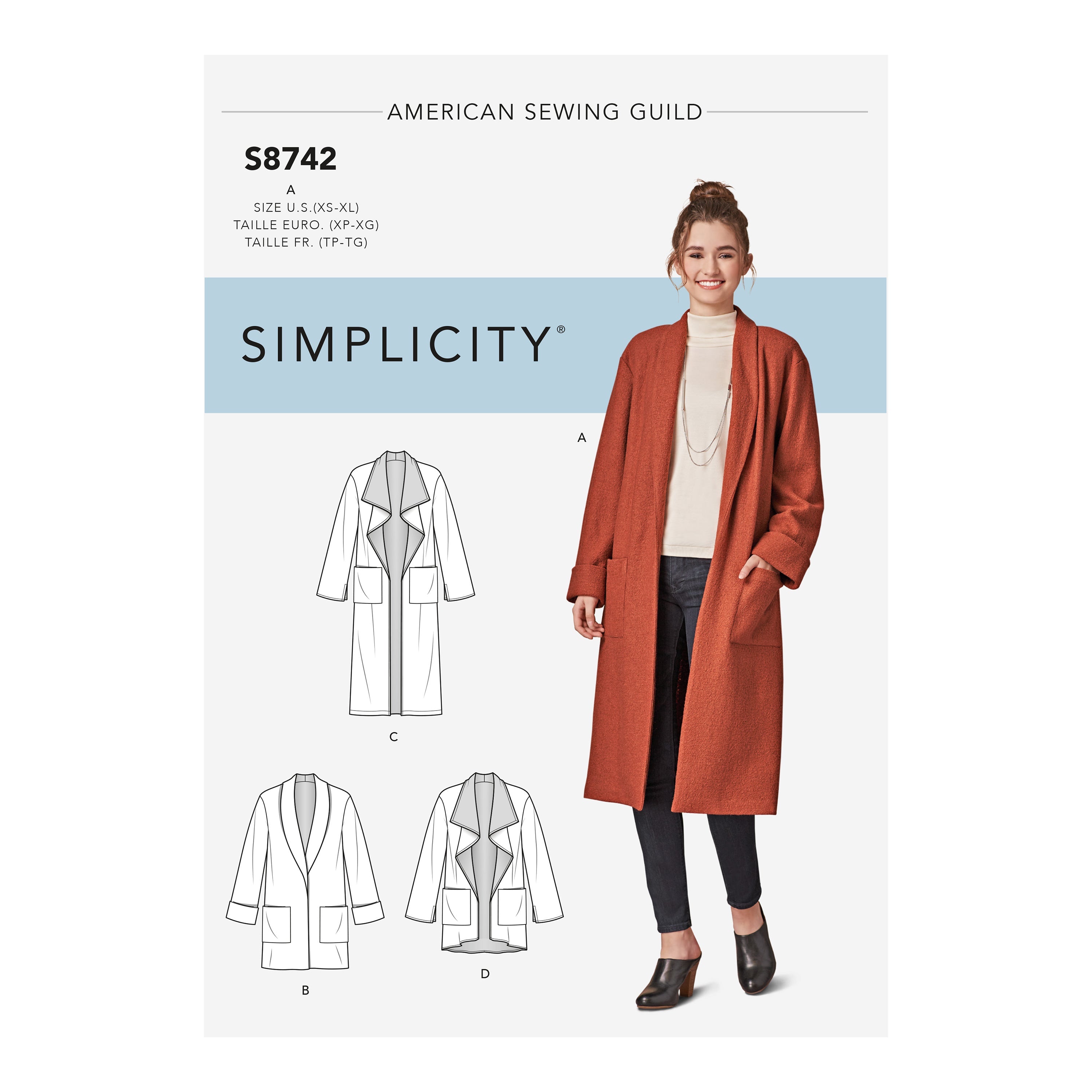 Simplicity Pattern 8742 Misses' Cardigan – Lincraft New Zealand